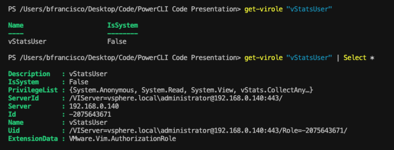 How to get all available vCenter Permissions for a Role with PowerCLI - Franky Barragan